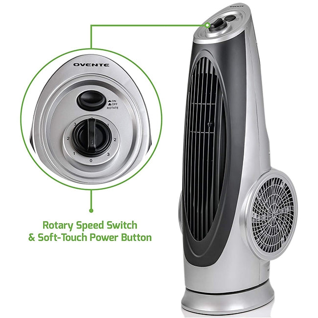 Ovente High Velocity Tower Fan TF87S – Ovente - Kitchen Appliances ...